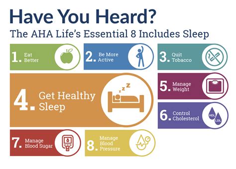Have You Heard The Aha Lifes Essential 8 Includes Sleep Healthier Sleep Magazine