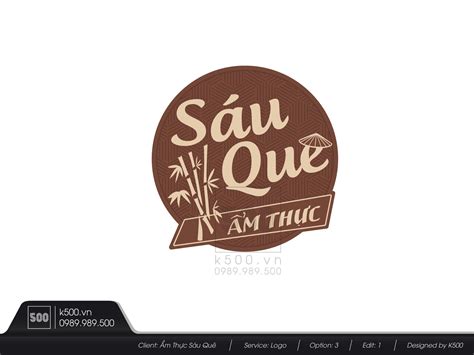 ThiẾt KẾ Logo 500k Logo QuÁn Ăn QuÊ Food Vietnam Ẩm ThỰc SÁu QuÊ Thiết Kế Logo Thiết Kế