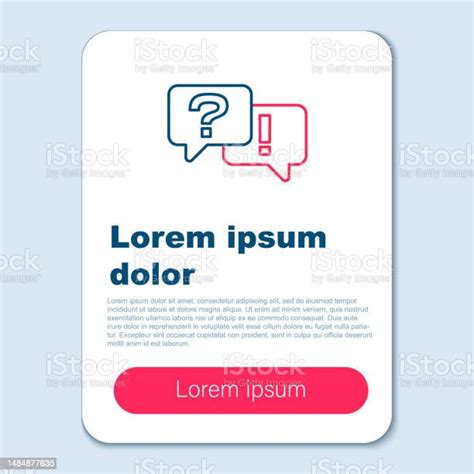 회색 배경에서 격리된 질문 및 답변 아이콘이 있는 선 음성 거품입니다 Q 및 기호 Faq 기호 채팅 음성 거품 및 차트 다채로운