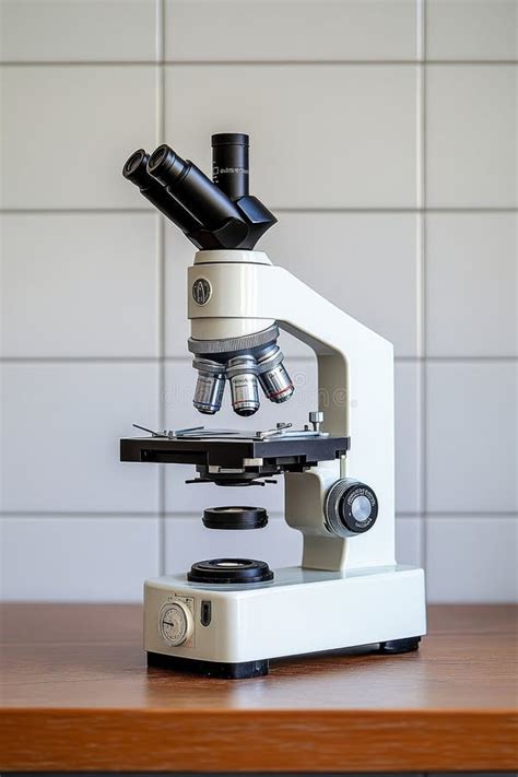 Vintage Laboratory Microscope Scientific Exploration And Discovery With