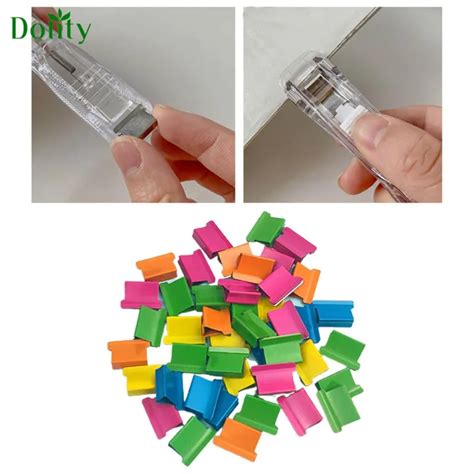 Dolity Mini Stapler Classroom Small Stapler Set Fixing Stationery