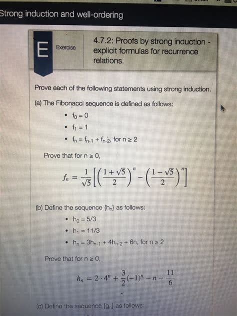 Solved Discrete Structures Strong Induction Please