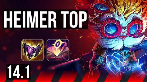 Heimerdinger Vs Kled Top Rank 1 Heimer 9 Solo Kills 1000 Games