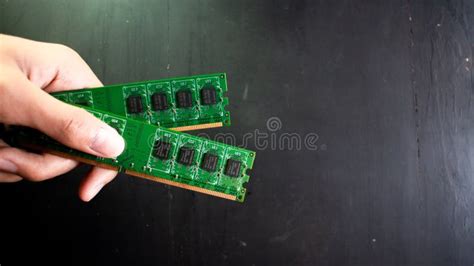 Ram Stick Of Computer Random Access Memory Isolated On White Stock