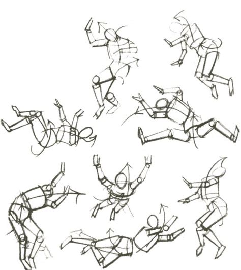 Как нарисовать человека в движении Иллюстрации и плакаты Рисование Рисовать