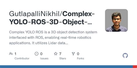 GitHub GutlapalliNikhil Complex YOLO ROS 3D Object Detection Complex
