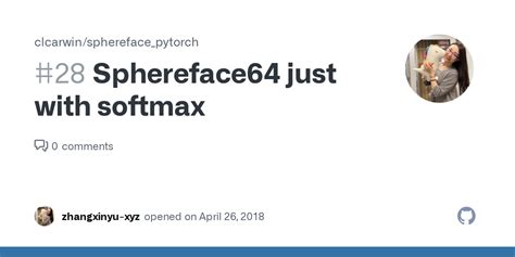 sphereface64 just with softmax · issue 28 · clcarwin sphereface pytorch · github