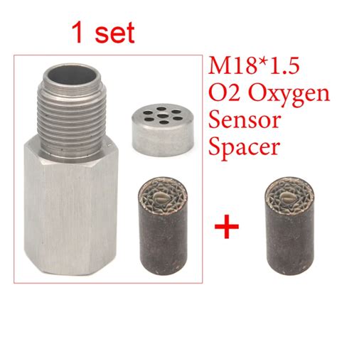 10pcs O2 Oxygen Sensor Spacer Adapter Test Pipe Extension Extender Adapter Cel M18x1 5 Hho 45mm
