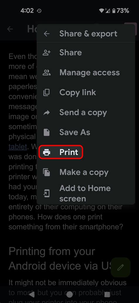 How To Print A Document From Your Android Phone Or Tablet