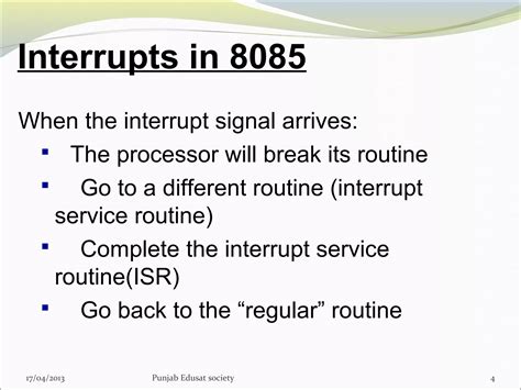 8085 Interrupts Ppt