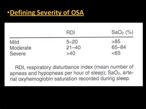 Obstructive Sleep Apnea