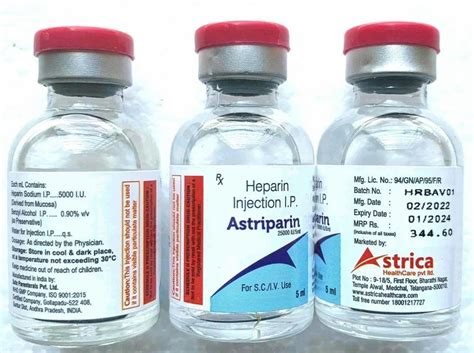 5000 Iu Heparin Sodium Injection Ip At Rs 320 Vial Nagpur Id