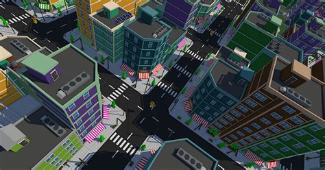 The Ultimate Flat City Generator Level Design Unity Asset Store