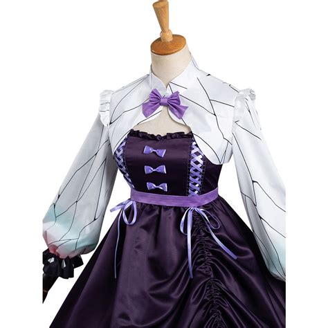 Demon Slayer Kochou Shinobu Halloween Carnival Suit Cosplay Costume Lo
