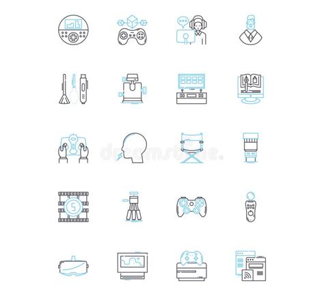 social nerk linear icons set connections friends followers likes