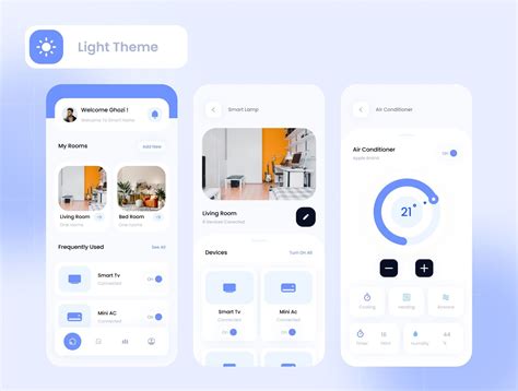 Hulo Smart Home Ui Kit Mobile App Design Inspiration Smart Home