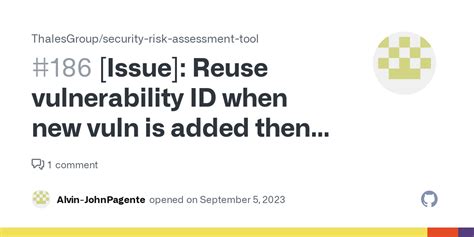 Issue Reuse Vulnerability ID When New Vuln Is Added Then Deleted But Not Edited Issue 186