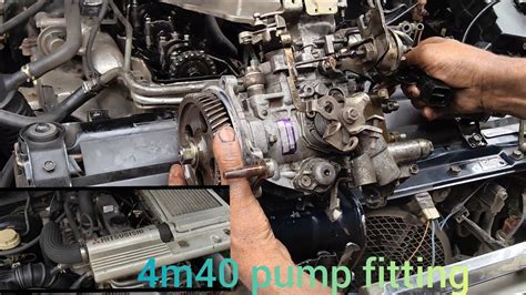 Mitsubishi Pajero 4m40 Engine Diesel Pump Install Youtube
