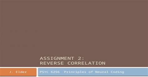 pptx assignment 2 reverse correlation dokumen tips