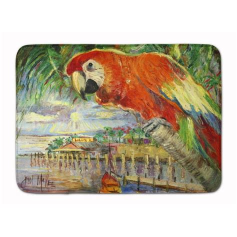 Carolines Treasures Jmk1134rug Red Parrot At Lulus Machine Washable