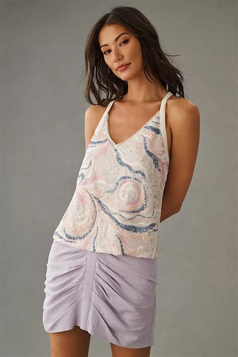 Tiny Sequin Tank Anthropologie