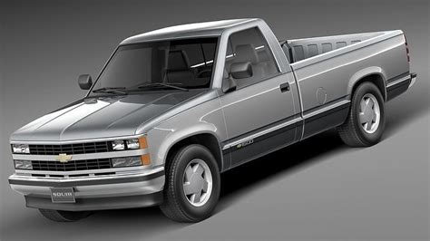 Chevrolet Silverado C1500 Regular Cab 1988 1999 3d Model Cgtrader