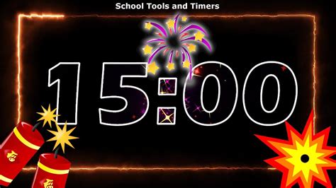 15 Minute Countdown Timer Happy New Year Fireworks 🎆 Youtube