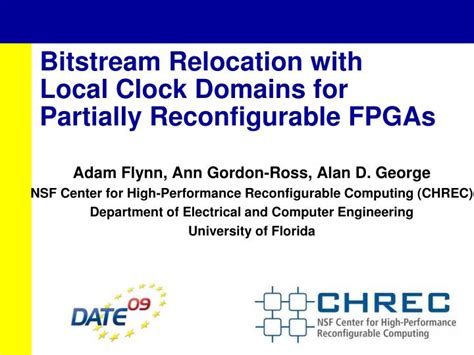 Ppt Bitstream Relocation With Local Clock Domains For Partially Reconfigurable Fpgas