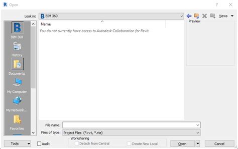You Currently Dont Have Access To Revit Cloud Models At The Home