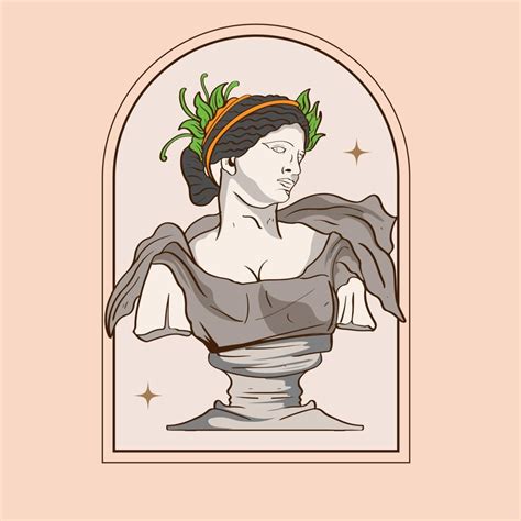 인체와 건축 그리스 신의 로마 학자 대리석 그리스 조각상 프리미엄 벡터