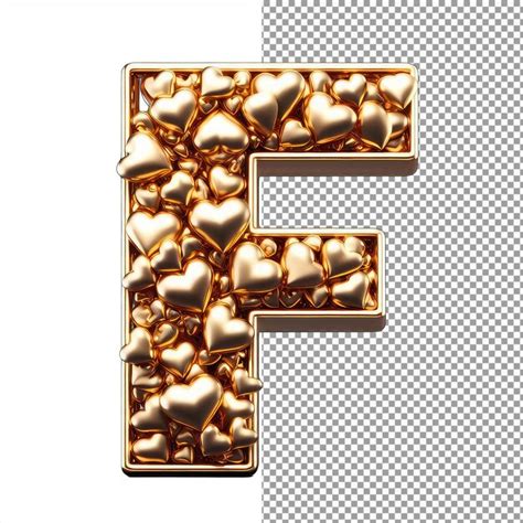 Premium Psd Gleaming 3d Heart Shaped Script