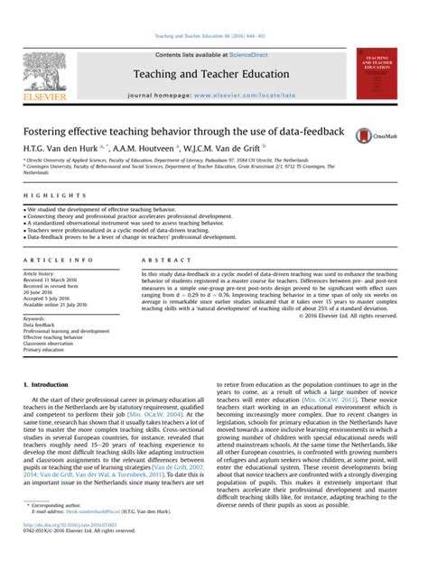 2 2 1 Data Feedback In A Cyclic Model Of Data Driven Teaching Pdf Teachers Learning