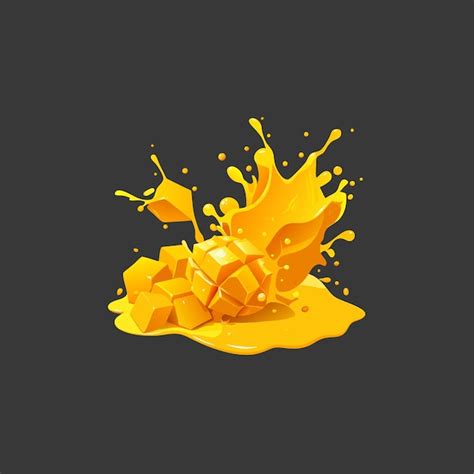 Premium Vector Mango Smoothie Vector