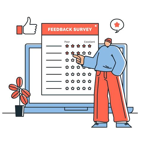 Free Vector Feedback Survey Concept Illustration