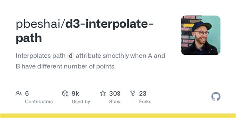 Github Pbeshaid3 Interpolate Path Interpolates Path `d` Attribute Smoothly When A And B Have