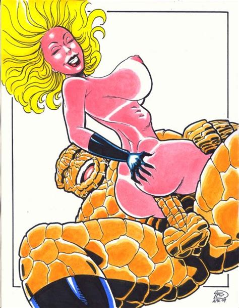 Rule 34 Ben Grimm Fantastic Four Female Human Invisible Woman Male