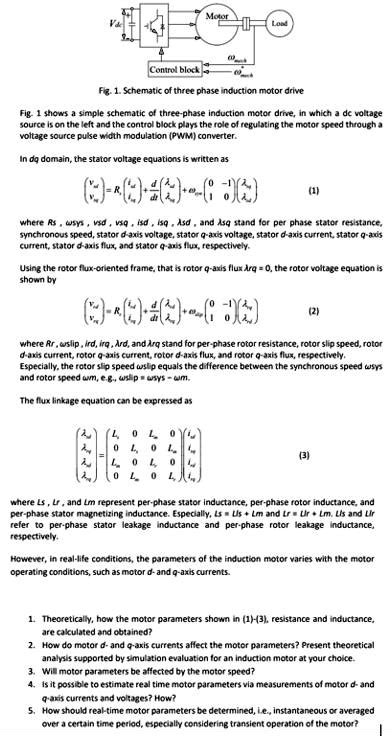 Control Block Fig1schematic Of Three Phase Induction Motor Drive Fig1 Shows A Simple Schematic