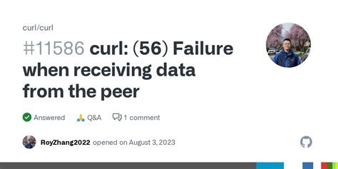 Curl Failure When Receiving Data From The Peer Curl Curl Discussion GitHub