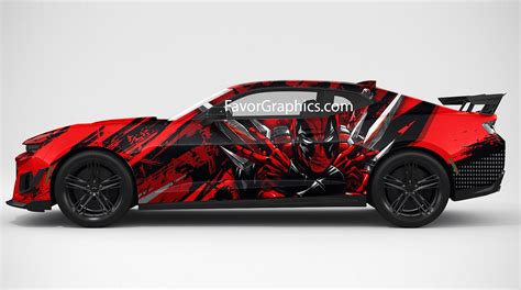 Deadpool Itasha Full Car Vinyl Wrap Decal Sticker Favor Graphics
