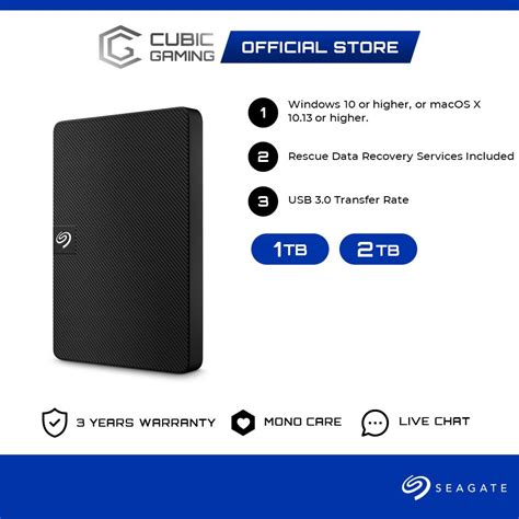 Seagate Expansion Portable External Hard Disk Hdd Hard Drive Tb Tb Free Soft Pouch Shopee
