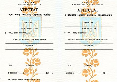 Зразки атестатів Купити атестат в Україні нового зразка