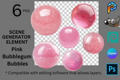 Pink Bubblegum Bubbles Graphic By Luxxpression · Creative Fabrica