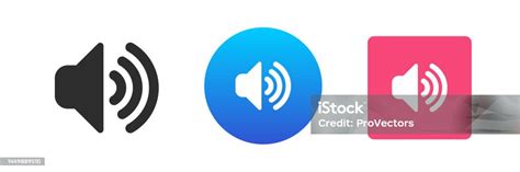 Volume Dynamic Speaker Audio Megaphone Loud Music Sound Signal Icon Set