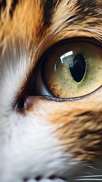 Premium Photo Close Up Cat Eyes Mobile Wallpaper