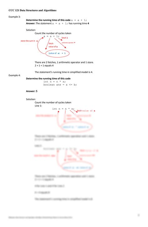 Solution Msu Ccc 121 Algorithm Analysis A Simplified Model Of The