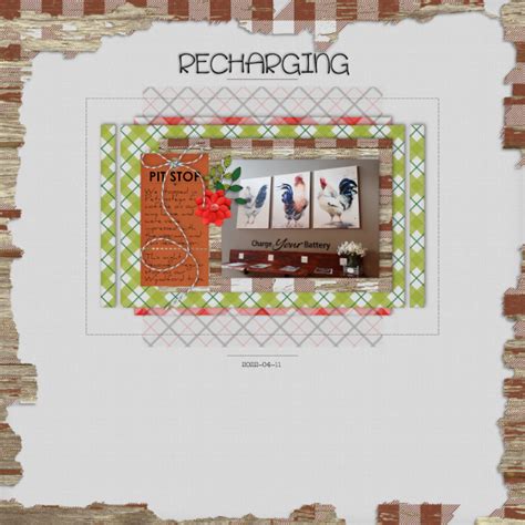 Recharging By Cathy Sanders Digital Scrapbooking
