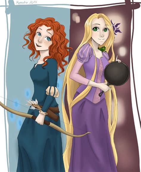 Merida And Rapunzel Power Combined By Maneodra On Deviantart Disney