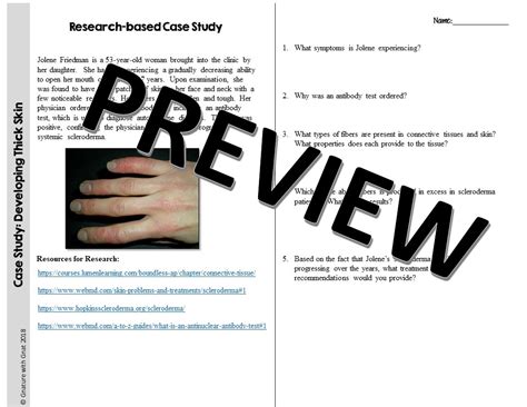 Anatomy Case Study Scleroderma Suburban Science