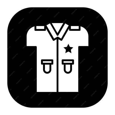 경찰 유니폼 터 일러스트레이션 프리미엄 벡터