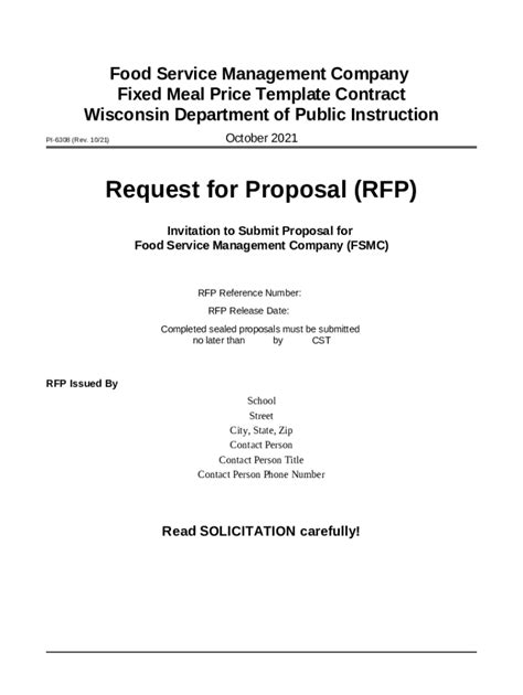 Cost Reimbursable Prototype Contract Wisconsin Dpi Wi Doc Template